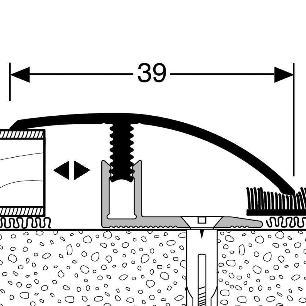 411820 - INSTALLATION ACCESSORIES - Reducer moulding Monoclip type 556 ...