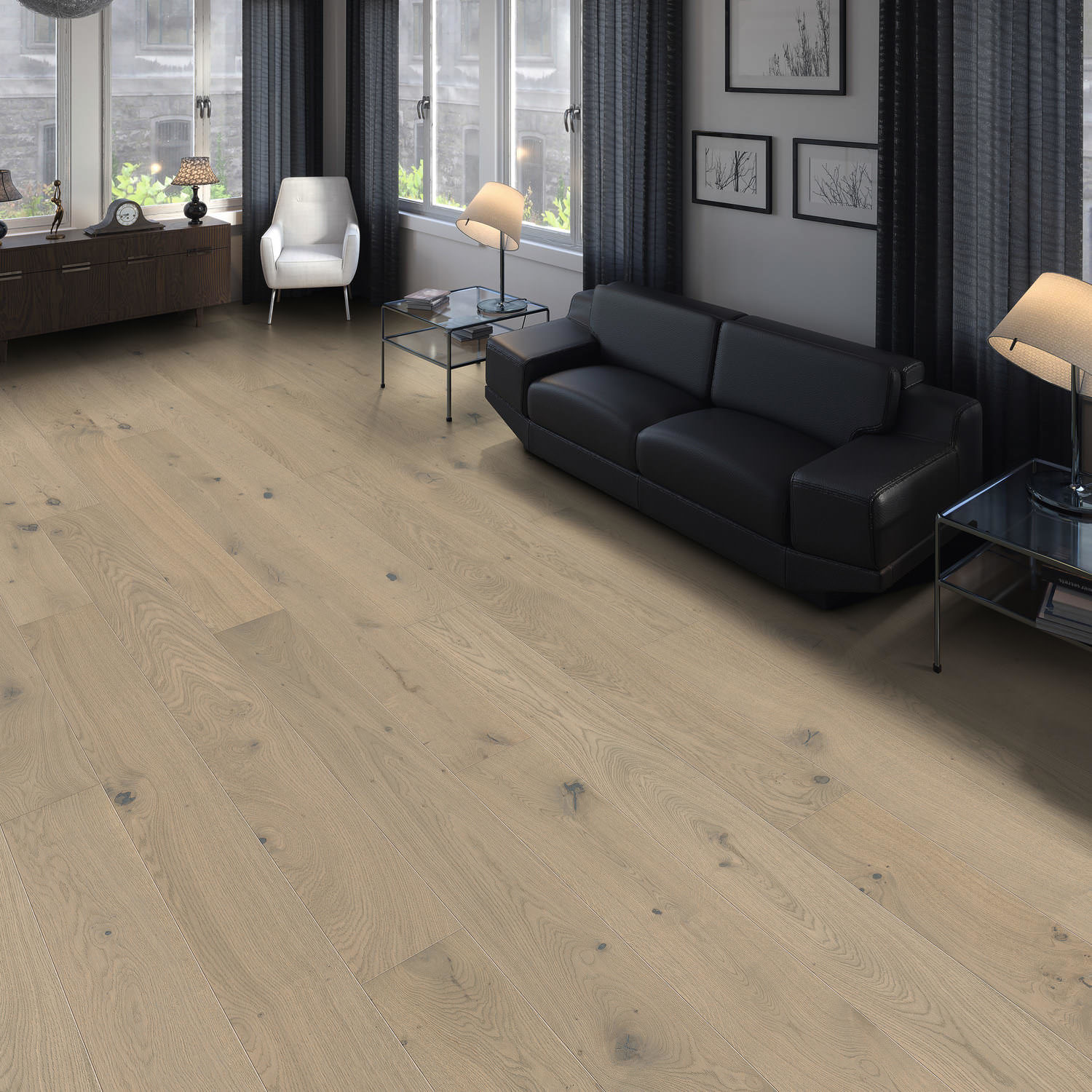 541007 - HARO PARQUET 4000 Plank 1-Strip Maxim 4V Oak Sand Grey Sauvage ...