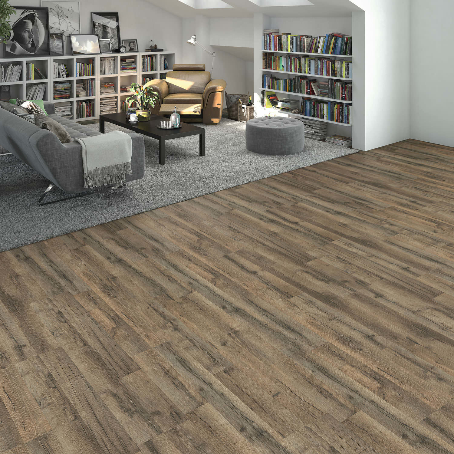 HARO Laminate Floor Special Edition NKL31 2-Strip Graphite Oak ...