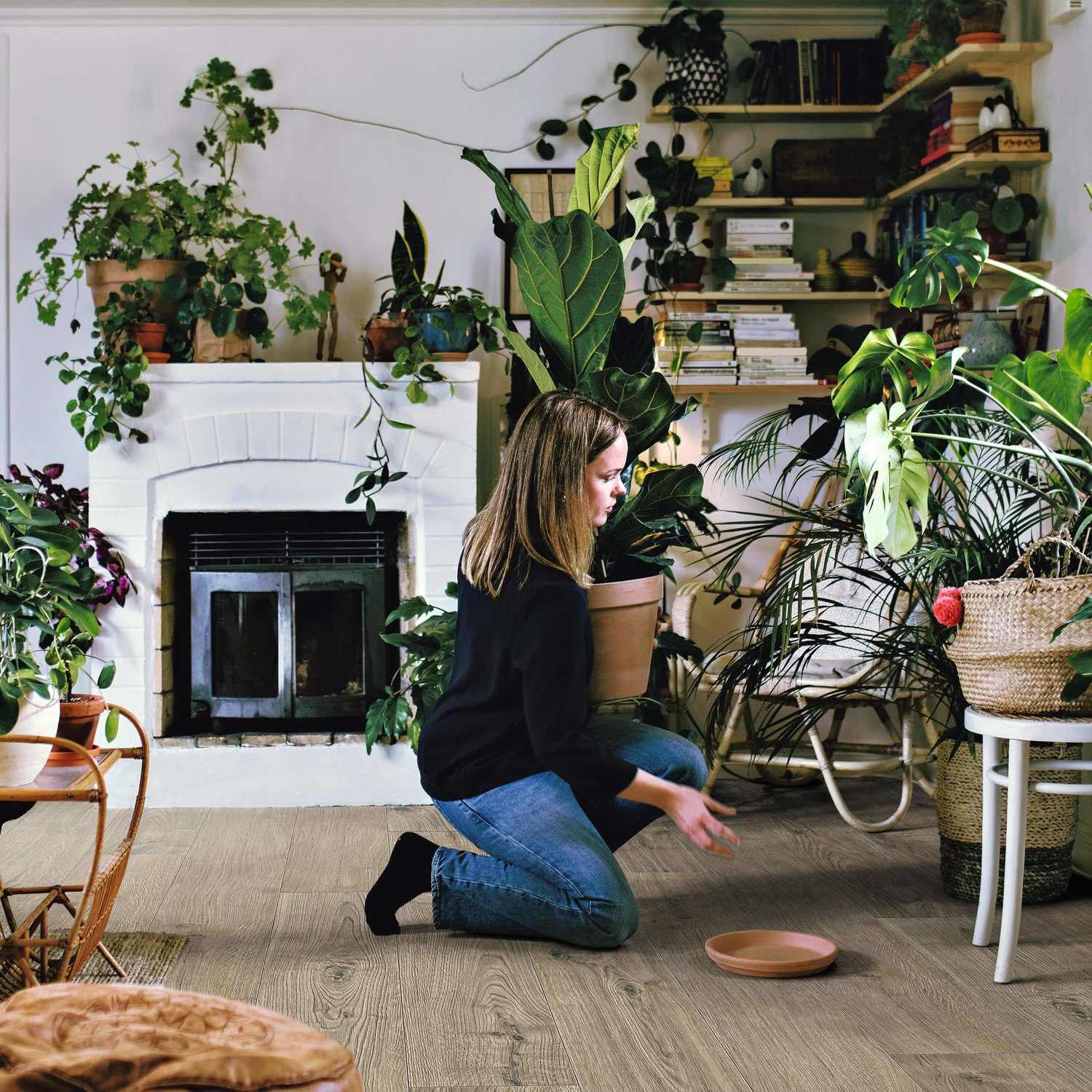 544697 - HARO Laminate Floor TRITTY 90 Plank 1-Strip 4V Oak Torri Grey* authentic Silent Pro Top ...