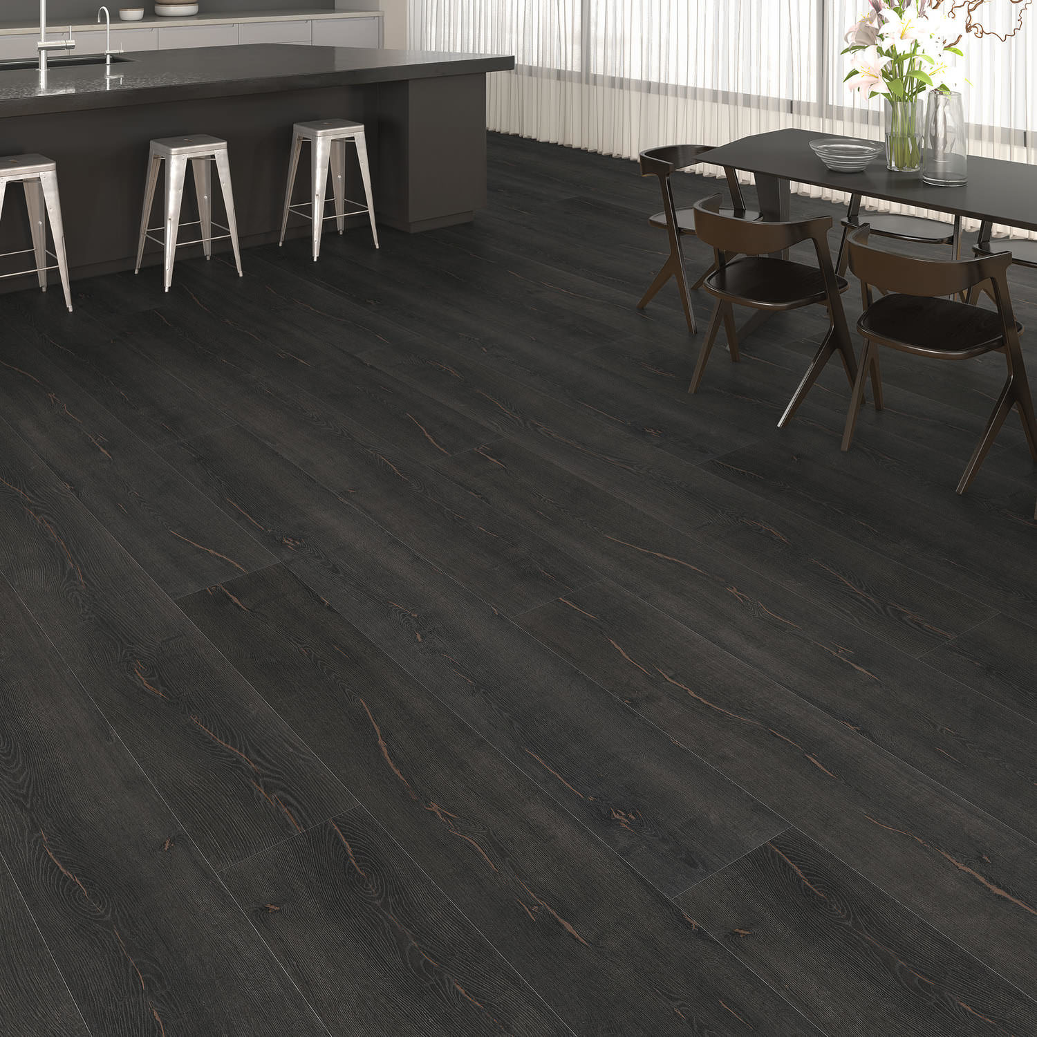 544802 - HARO Laminate Floor TRITTY 200 Aqua Gran Via 4V Oak Metallic ...