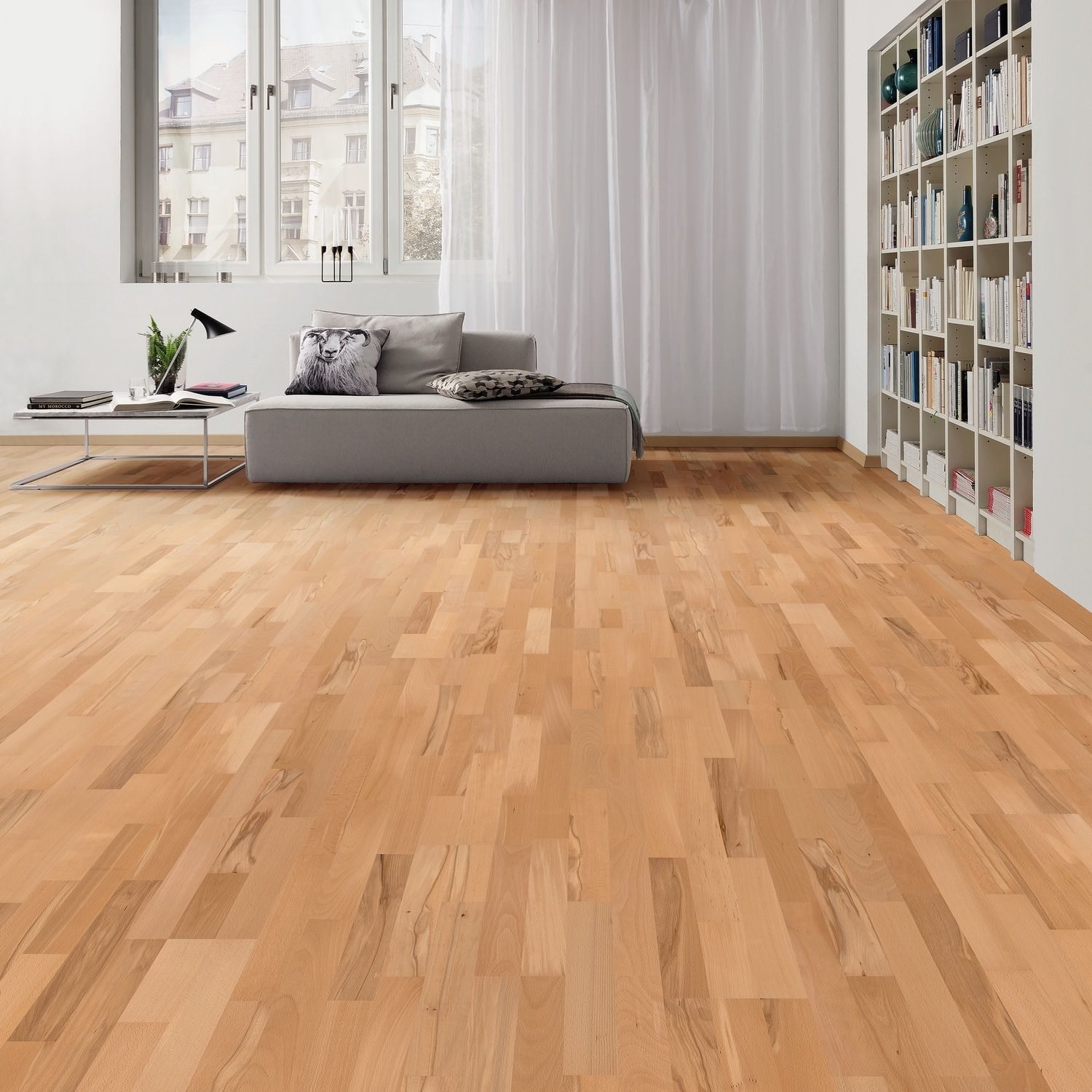 548128 - HARO PARQUET 4000 Longstrip Beech steamed Favorit naturaDur ...